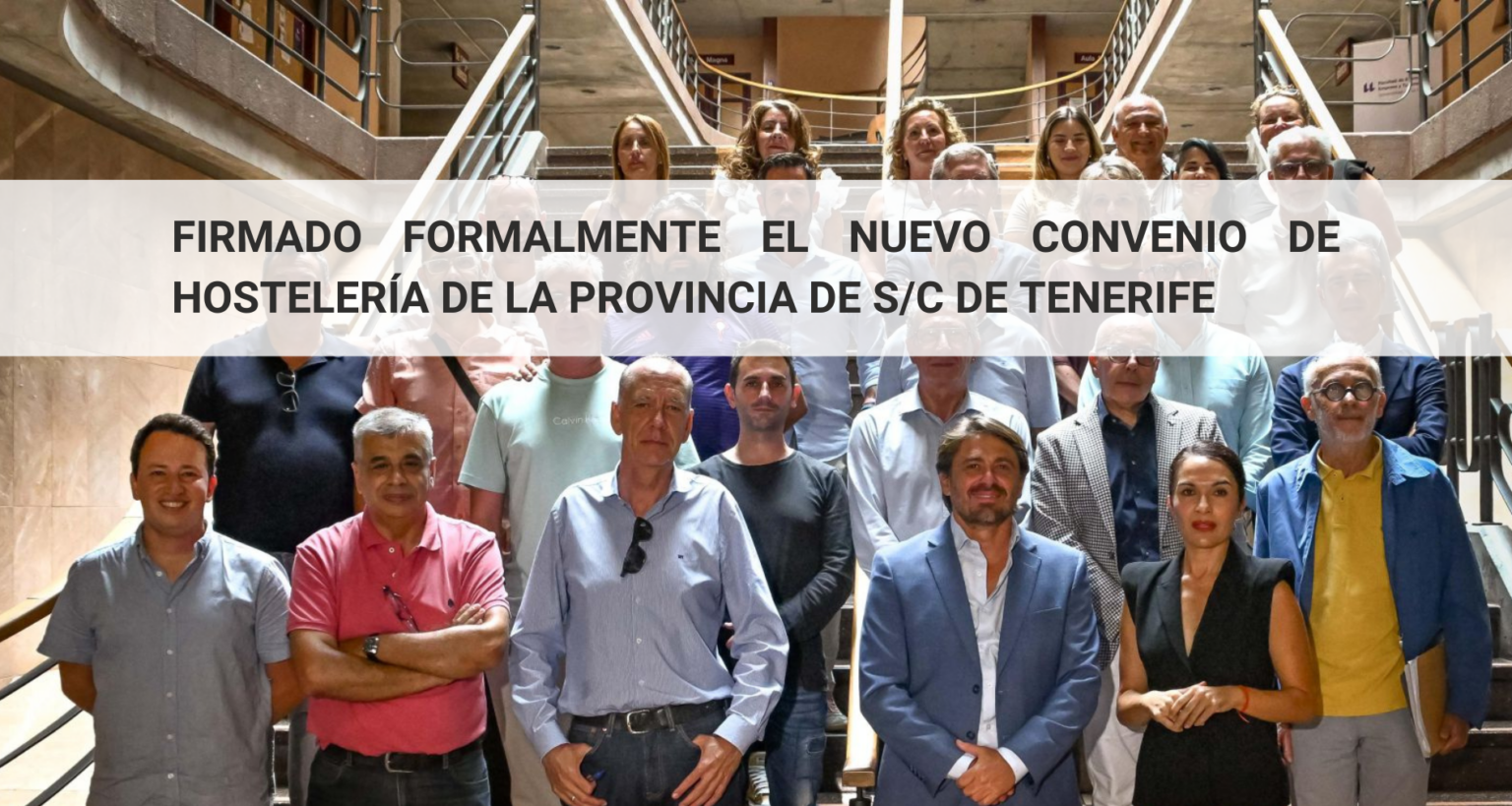 Firmado formalmente el nuevo convenio de hostelería de Santa Cruz de ...